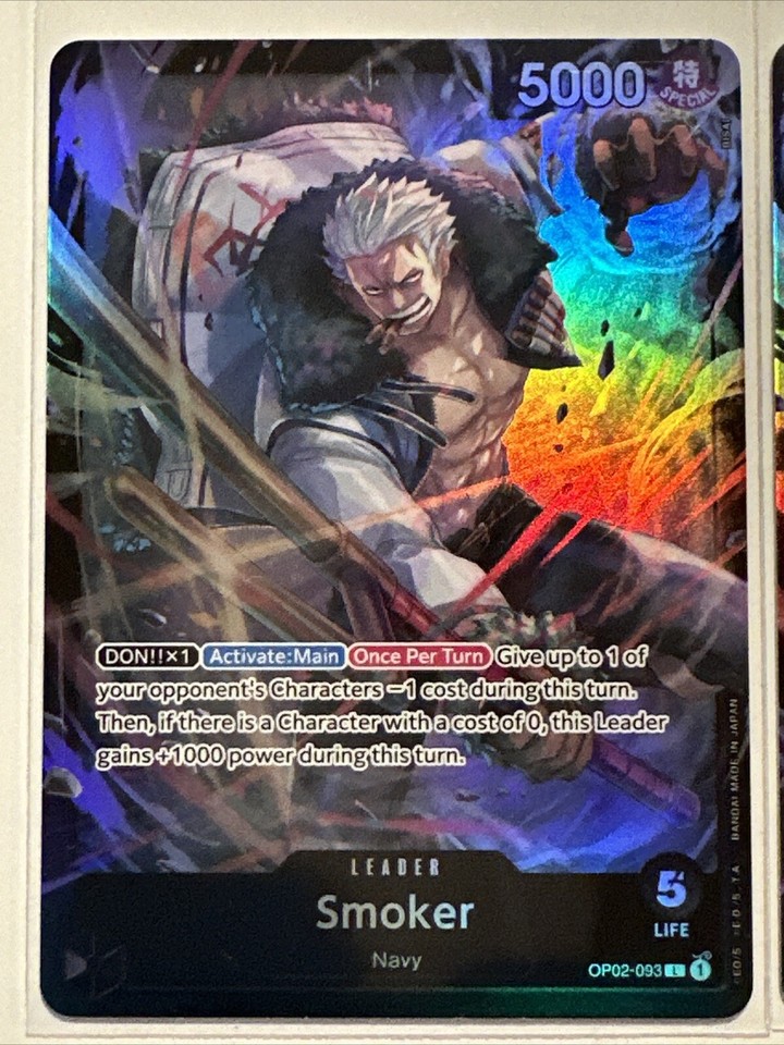 Smoker OP02-093 L PARAMOUNT WAR One Piece Card GAME English X2 | eBay