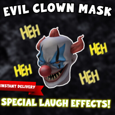 Roblox Evil Clown Mask - [GLOBAL | ALL PLATFORMS] | eBay