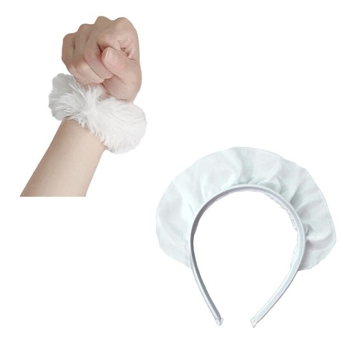 Hair Accessories Ruffled Sweet Maid Headband Anime Cosplay Hairband ...