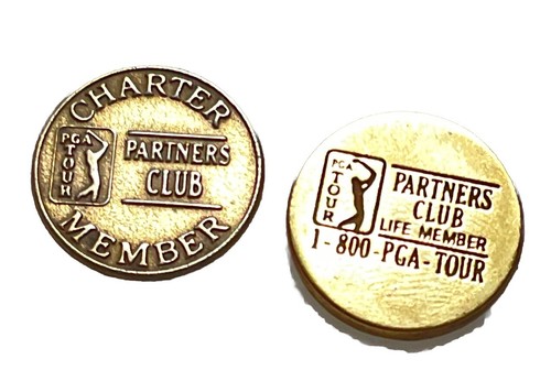 PGA Tour Players Club Token Ball Marker Life and Charter Member Lot of ...