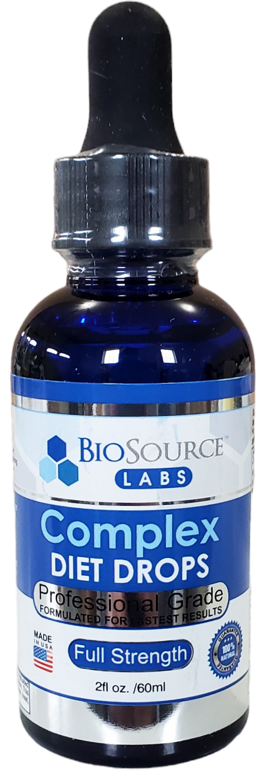 *2 PACK* COMPLEX DIET DROPS BioSource Liquid Weight Loss Best Natural ...