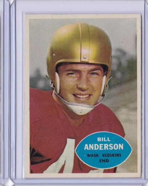 1960 Topps Football Set-Break #126: BILL ANDERSON Washington Redskins ...
