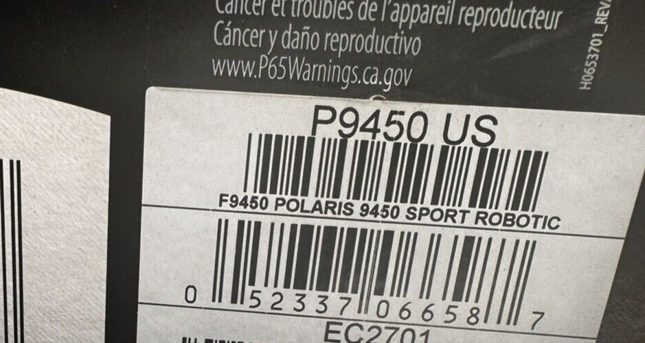 NEW Polaris 9450 Sport 4WD Robotic In-ground Pool Cleaner w/ Caddy Part ...