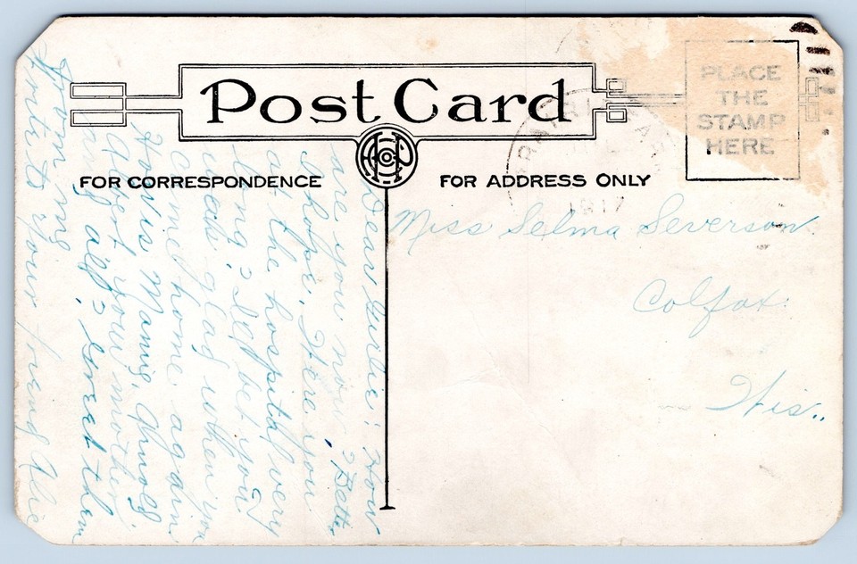 Prairie Farm Wisconsin Greetings From Type Postal Carrier Letter 1917 ...
