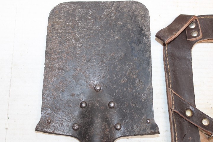 WW1 WW2 Russian Military Issue Shovel with Leather Cover Entrenching E ...