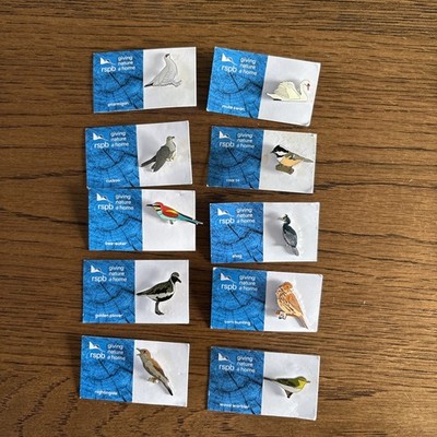 10x RSPB GNAH PIN BADGES | eBay UK