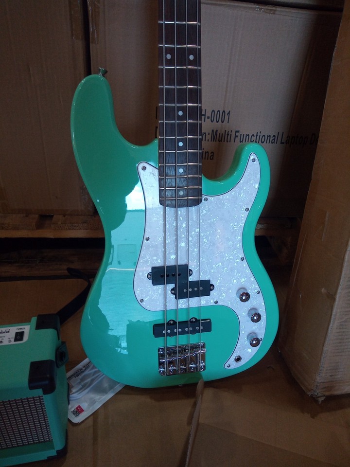 Open Box ST 4 String Electric Bass Guitar AMP Bag,Strap,Picks,Capo ...