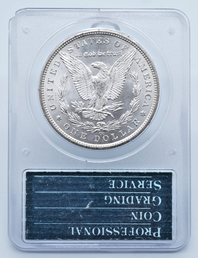 1883-CC Morgan Silver Dollar PCGS MS63 OGH Rattler Case - T094 | eBay