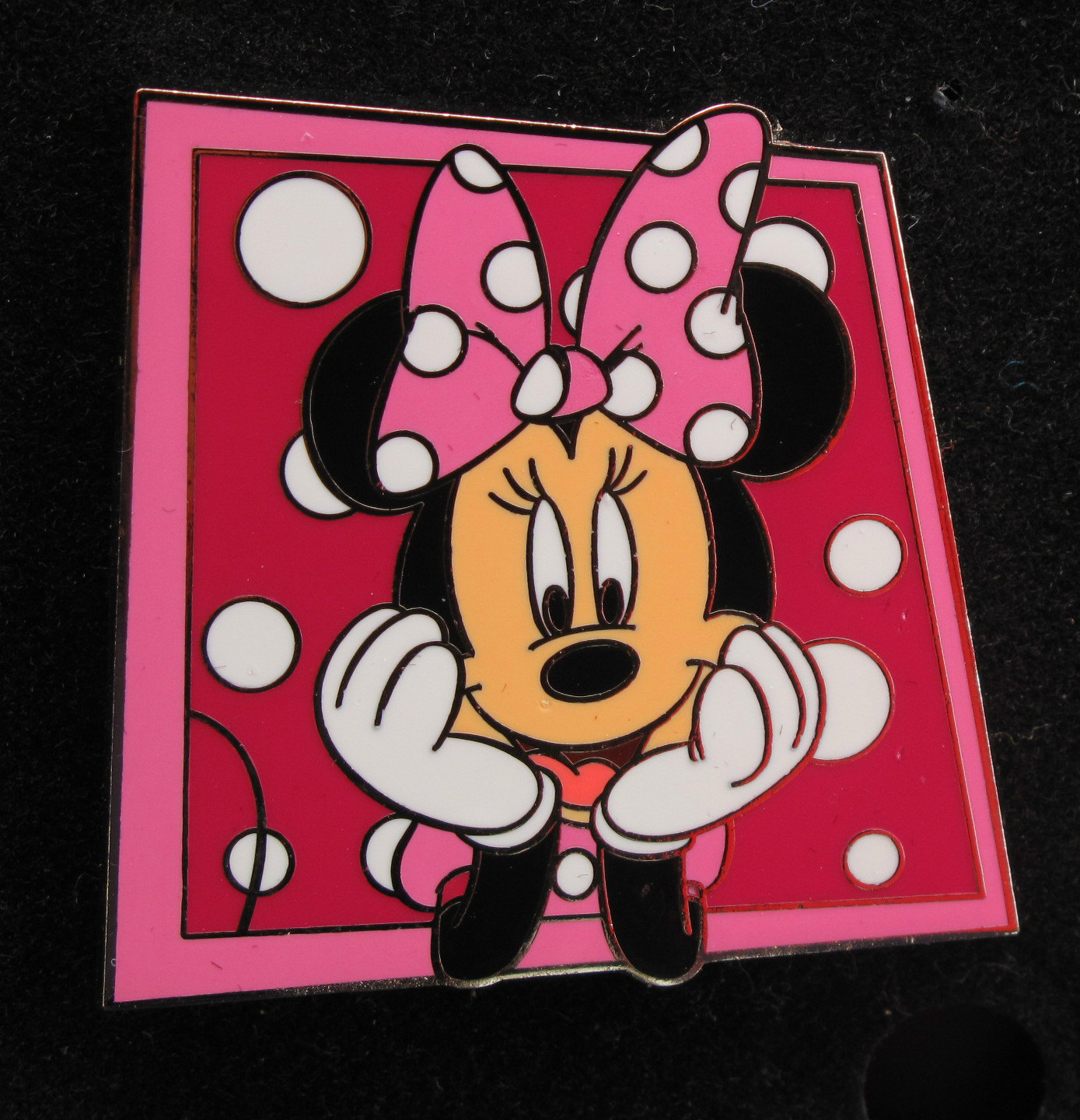 P3 DISNEY PIN PWP CUTE MINNIE W/POLKA DOTS ON PINK | eBay