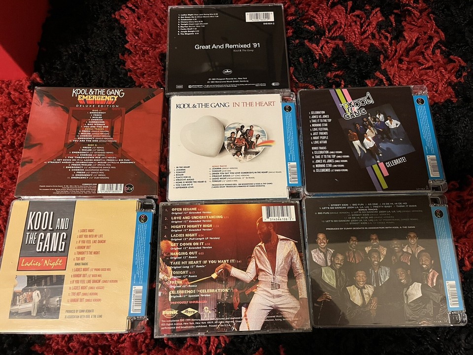 Kool & The Gang - Lot of 7 Reissues Expanded CDs Original Mixes Funk ...