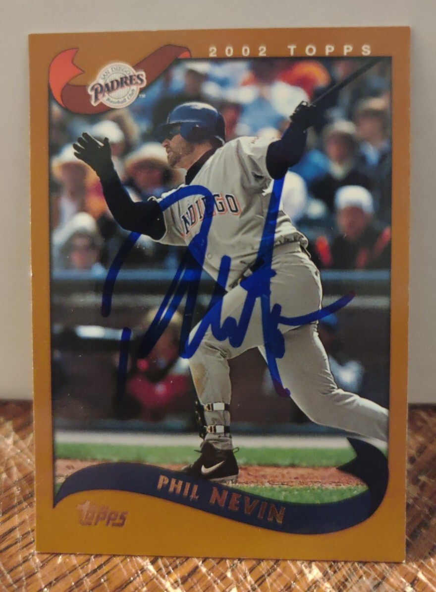 Phil Nevin Autographed 2002 Topps Baseball Signed Card #78 San Diego ...