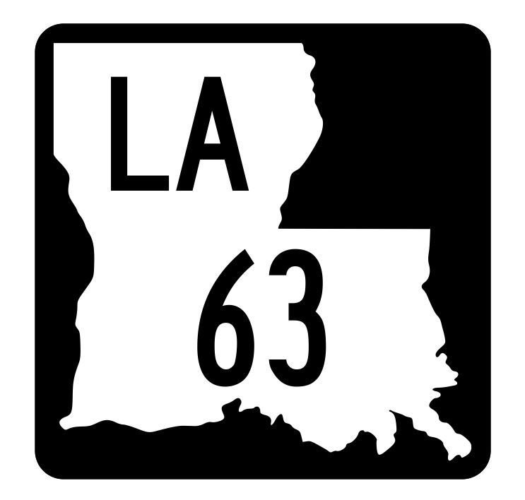 Louisiana State Highway 63 Sticker Decal R5785 Highway Route Sign | eBay