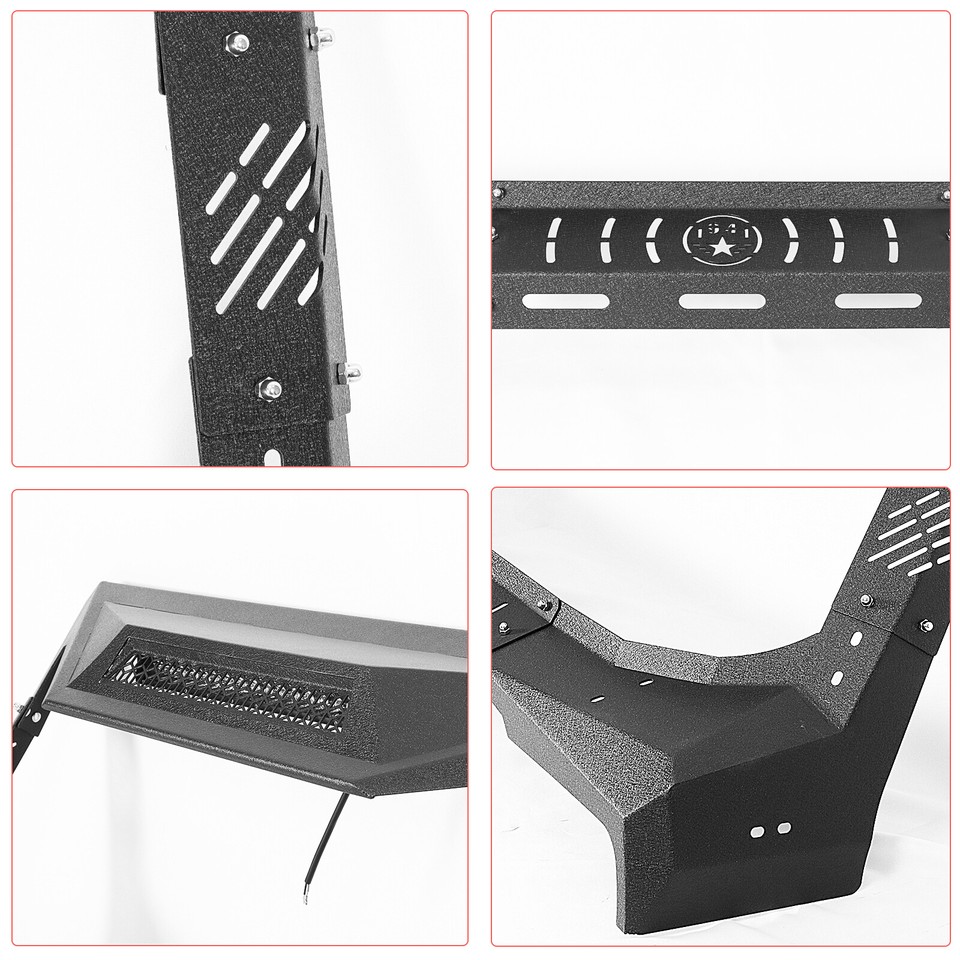 For Jeep Wrangler JK 07-18 Armor Windshield Frame Cover Visor Cowl w ...