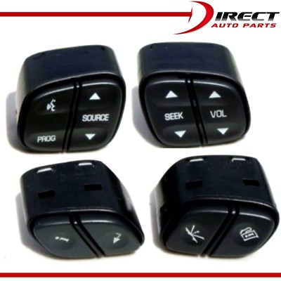 4pc GM GMC Chevrolet Steering Wheel Buttons Switch Controls set New ...