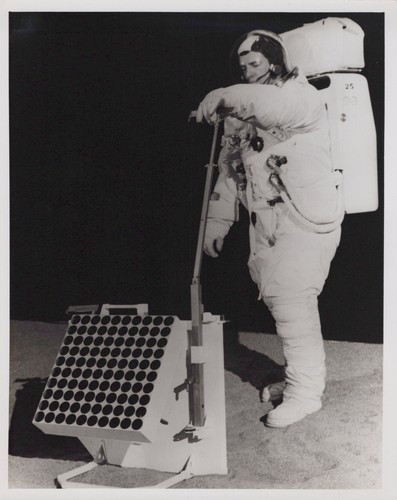 Apollo 9 | RARE NASA 1969 astronaut adjusting LRRR experiment Original ...