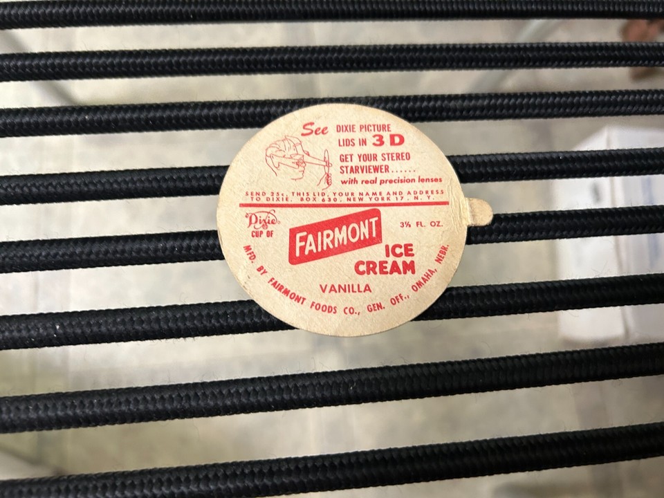 original 1954 DIXIE LID baseball player PREACHER ROE with ORIGINAL TAB ...