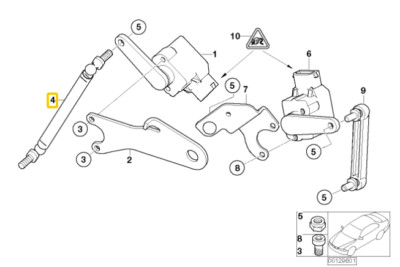Genuine BMW 5 6 Series E60 E61 E63 E64 Front Axle Angle Joint ...
