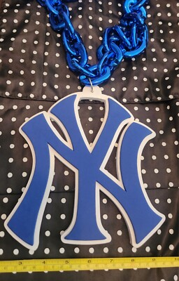New York Yankees Oversized MLB Fan Chain Necklace Foam | eBay
