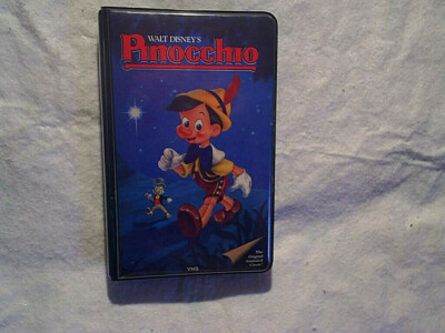 1985 PINOCCHIO WALT DISNEY BLACK DIAMOND CLASSICS VHS MOVIE,Red ...