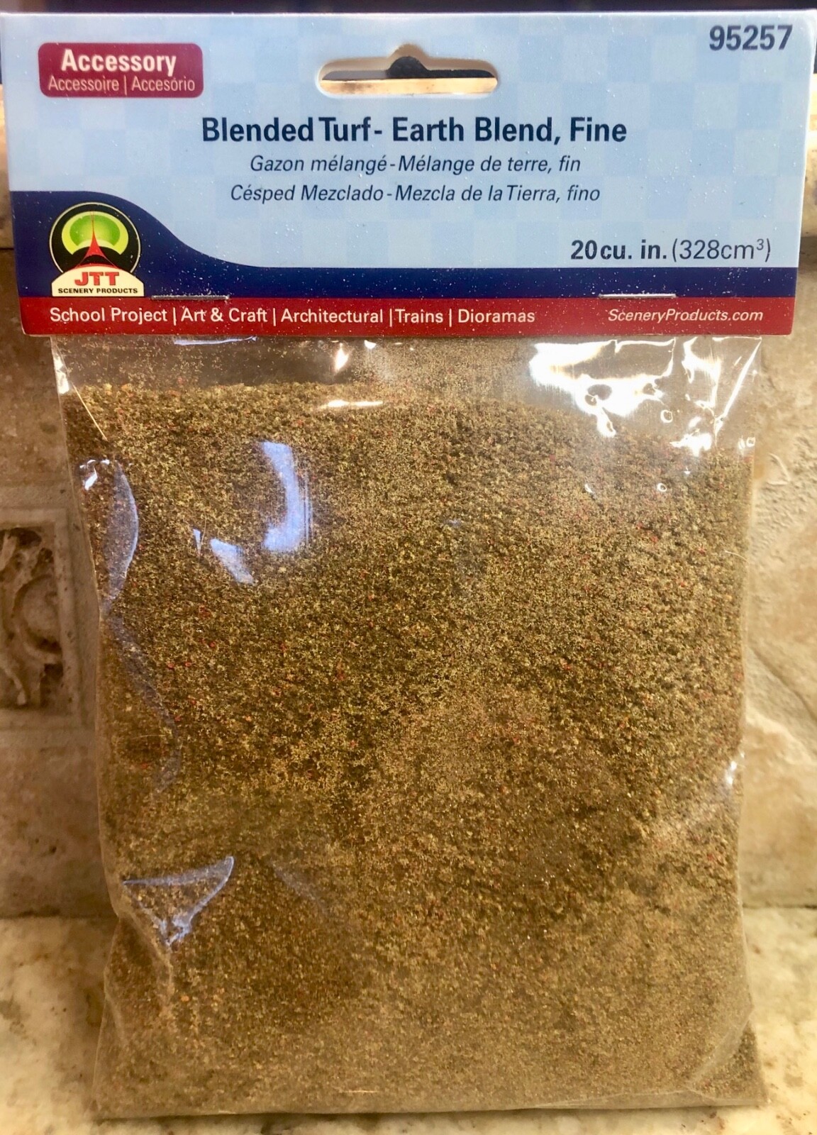 JTT SCENERY 95257 SHRUBS - BLENDED TURF EARTH BLEND FINE 20 CU IN - ALL ...