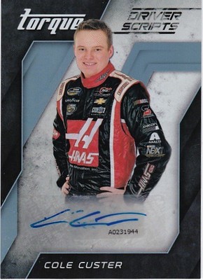 COLE CUSTER 2016 PANINI TORQUE DRIVER SCRIPTS AUTOGRAPH | eBay