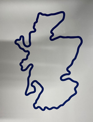 Map of Scotland Car Sticker, Scotland Map Decal, Scotland Outline Wall ...