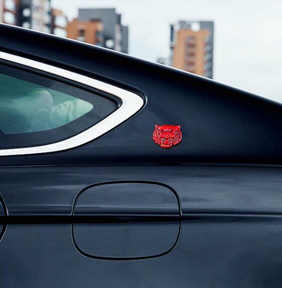 2pcs Small Red Metal Tiger Head Car Trunk Rear Side Emblem Badge Decal ...