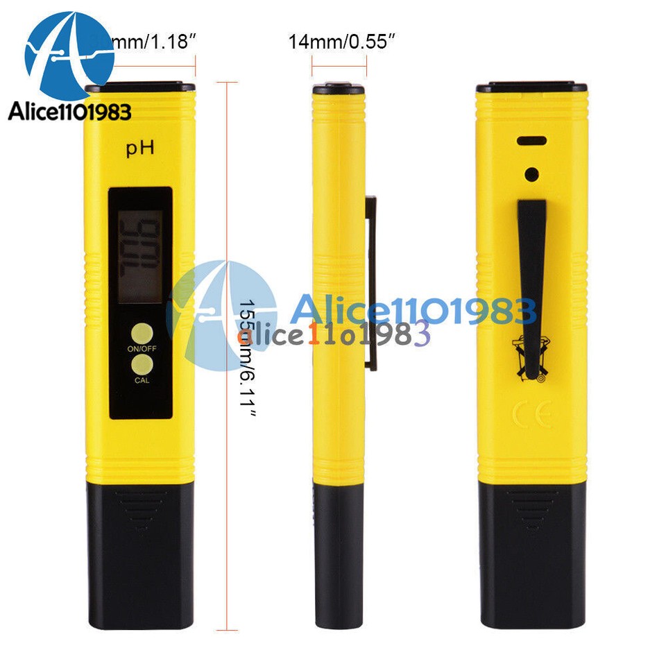 Digital LCD PH Meter TDS EC Water Purity PPM Filter Hydroponic Pool ...