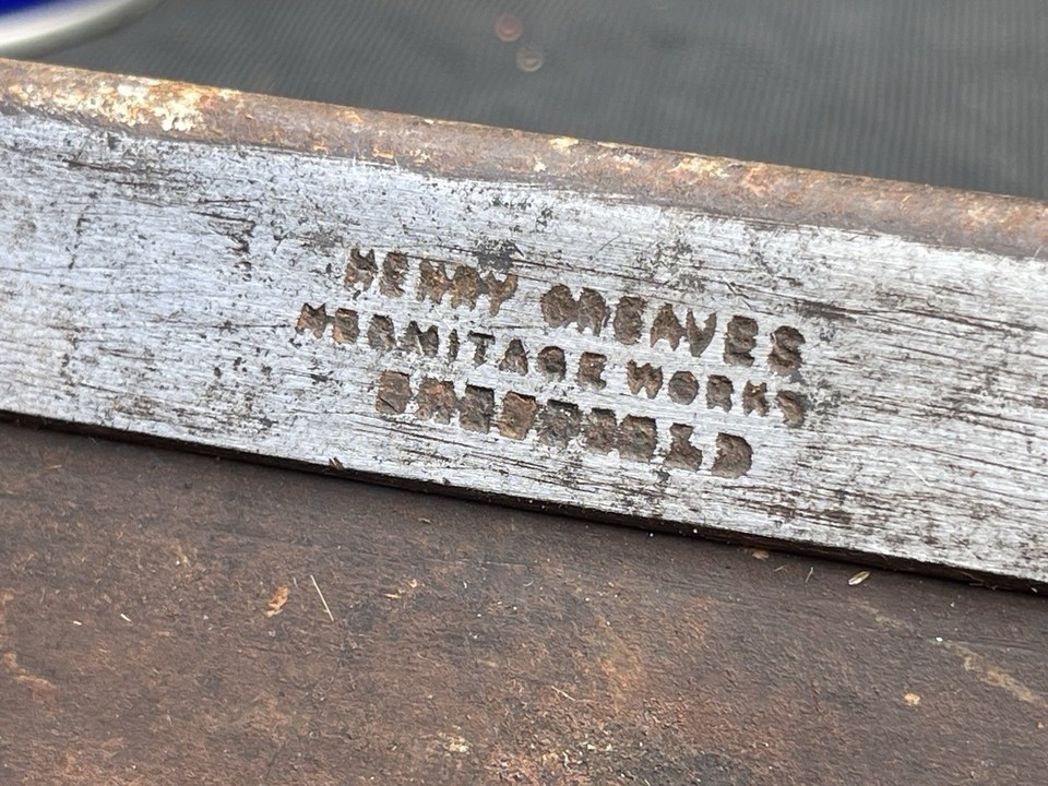 Vintage Henry Greaves Hermitage Works Sheffield Hand Saw Back Saw ...