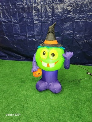 4ft Gemmy Airblown Inflatable Prototype Halloween Cute Monster #225248 ...