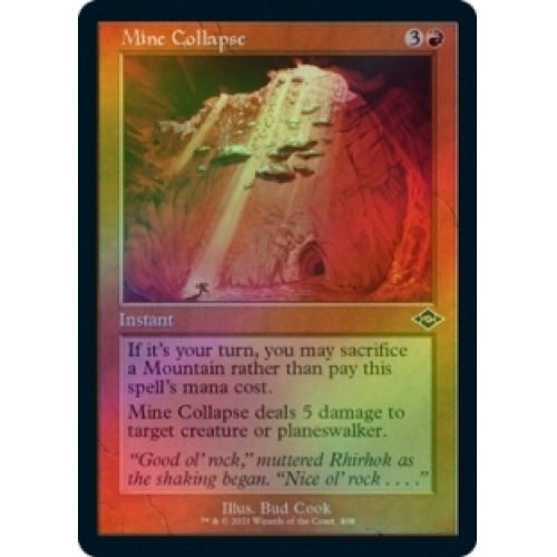 Foil Mine Collapse (retro Frame) X4 M/NM Magic MTG Modern Horizons 2 | eBay