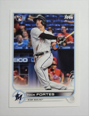 Nick Fortes RC ROOKIE! Topps Series 2 Baseball #333 Base Miami Marlins ...