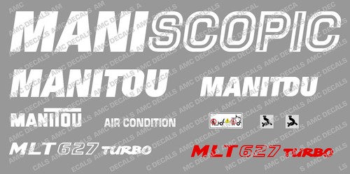 MANITOU MLT 627 MANISCOPIC DECAL STICKER SET | eBay