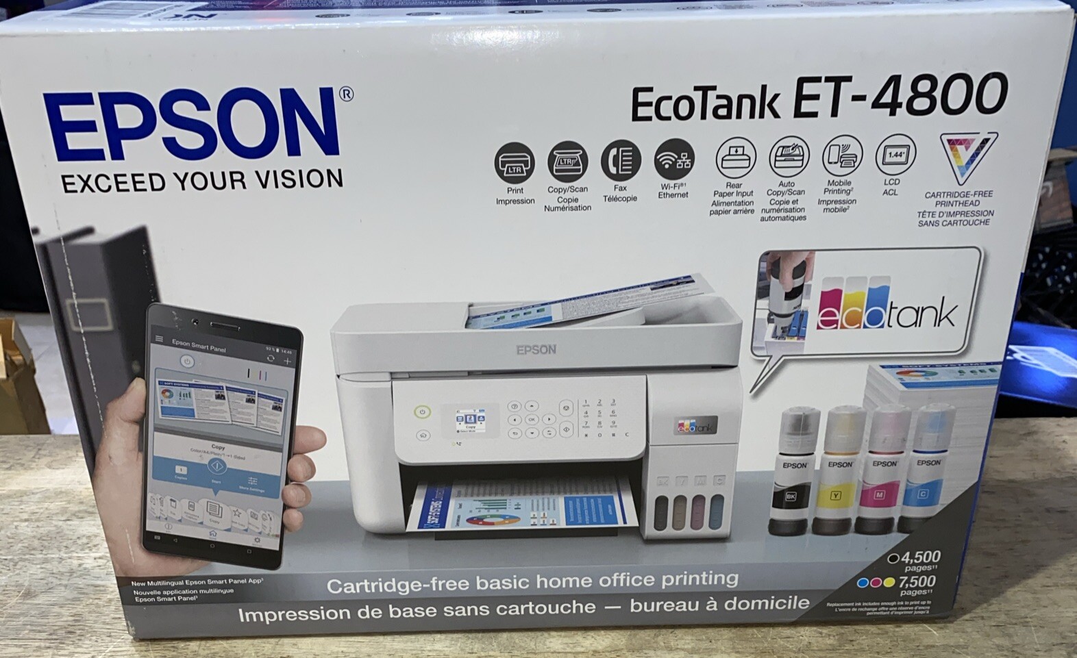 Epson EcoTank ET-4800 Color Inkjet | Grelly USA