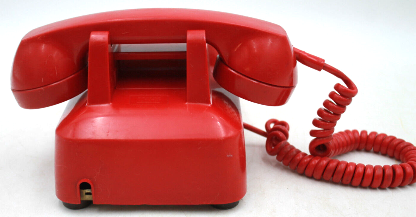 1970s Era ITT International Telephone & Telegraph Red Dial Desk Top ...