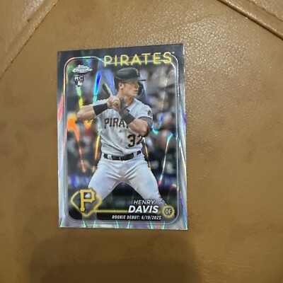 2024 Topps Chrome Update Raywave RC #USC128 Henry Davis Rookie Pirates ...