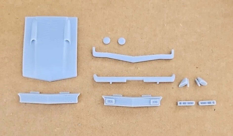 ABS-LIKE RESIN 3D PRINTED 1/25 1972 FORD MAVERICK GRABBER BODY W ...