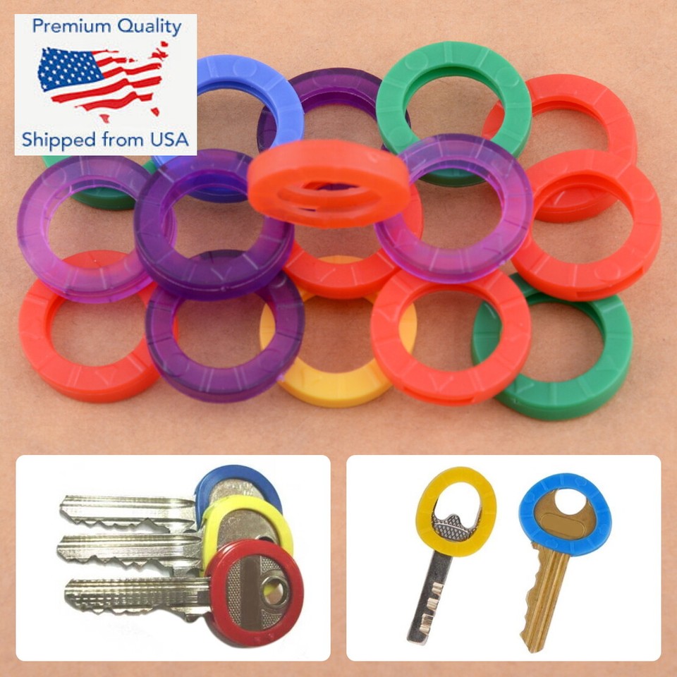 20x Key ID Caps Rubber Identifier Top Cover Keys Topper Ring Mixed ...
