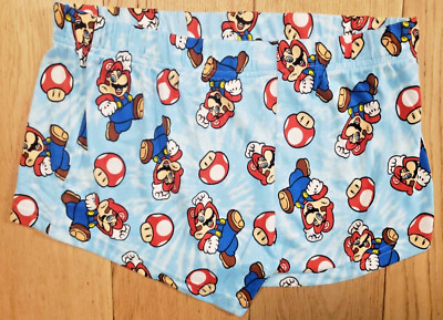 Women's Super Mario Bros. Movie Nintendo Mushroom Boxer Sleep Shorts ...