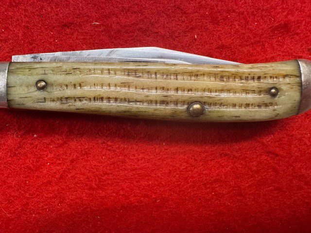 1955 – 1957 QUEEN STEEL DOG LEG JACK, AMBER WINTERBOTTOM BONE SCALES ...