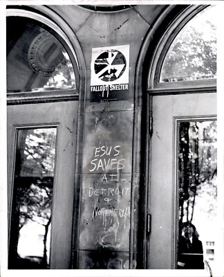 LD266 1963 Original Wienke Photo WAYNE UNIVERSITY FALLOUT SHELTER ...