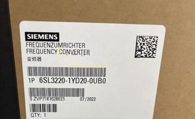 6SL3220-1YD20-0UB0 1PCS NEW SIEMENS SINAMICS G120XA Inverter 6SL3220 ...