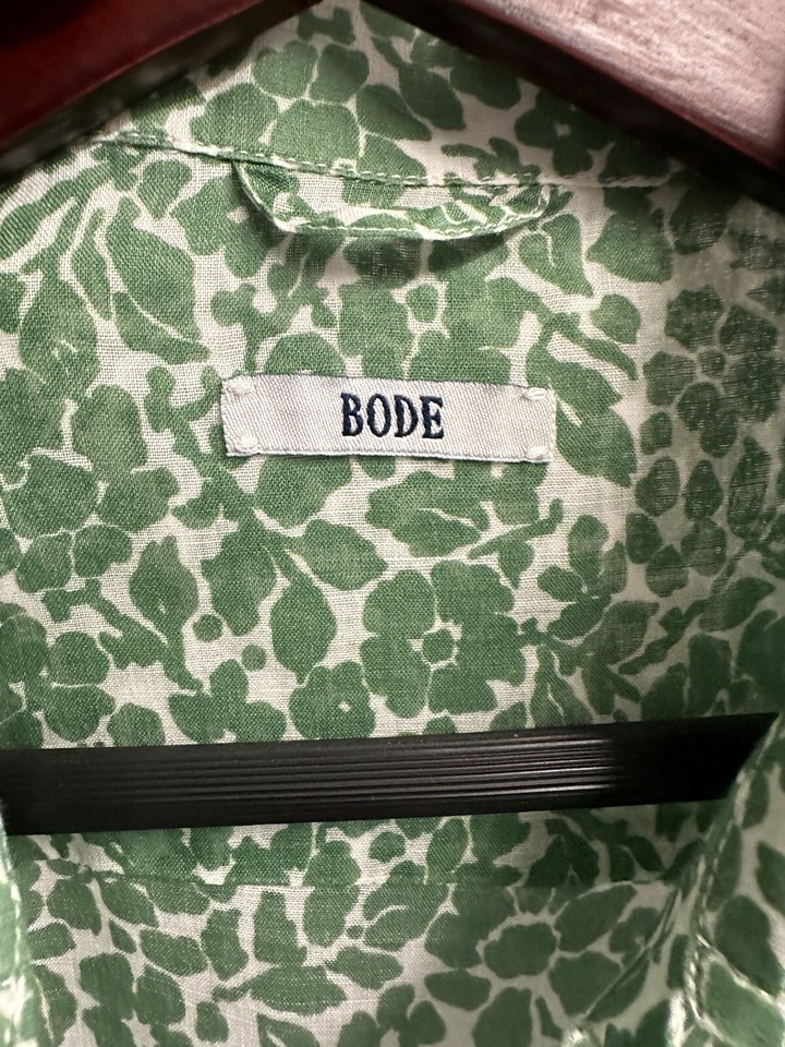 NWT Bode Men's US M/L Green Meadow short sleeve shirt 1 of 50 | eBay