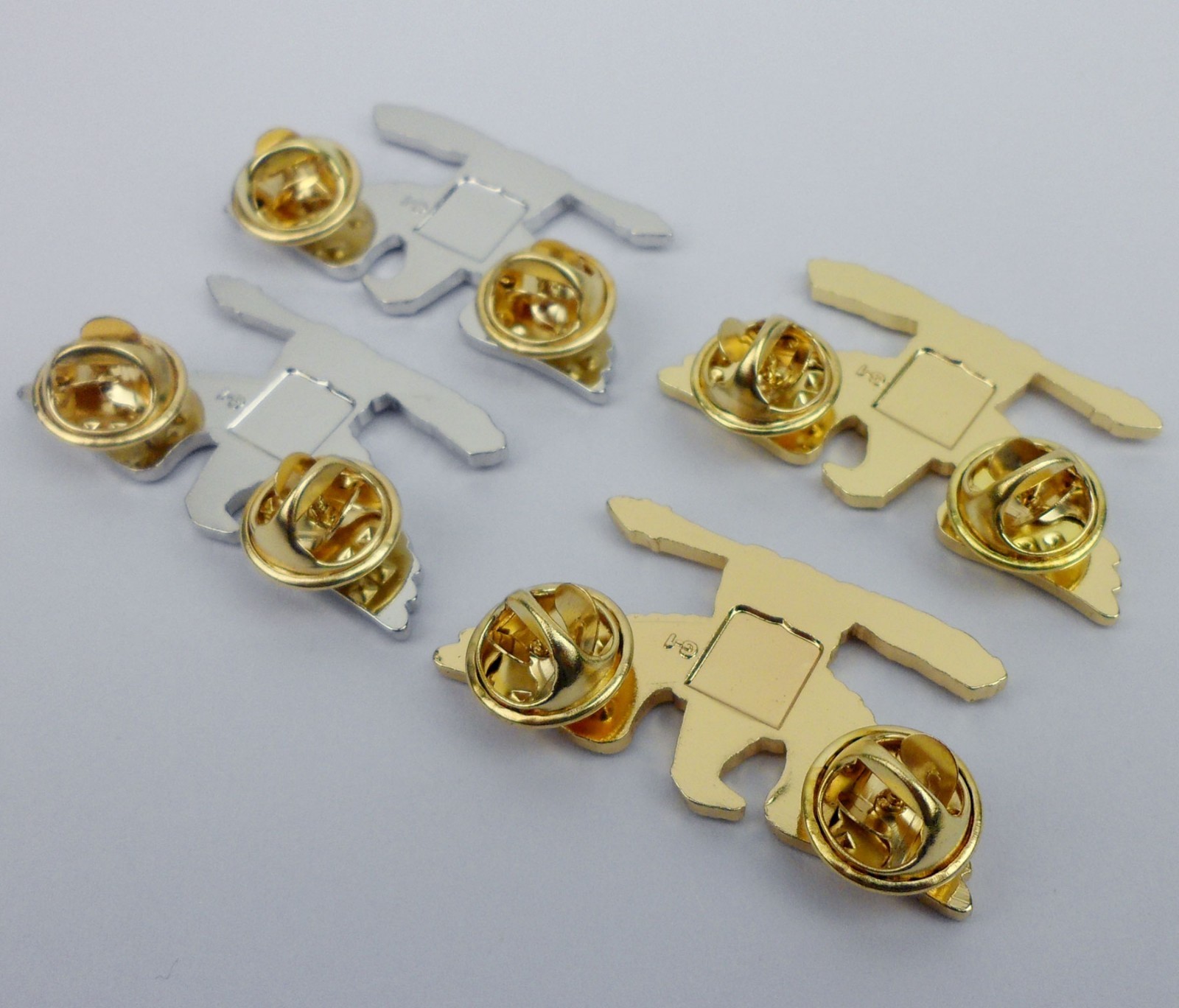 TWO PAIRS US ARMY OFFICER COLONEL RANK INSIGNIA BADGE US ARMY EAGLE PIN ...