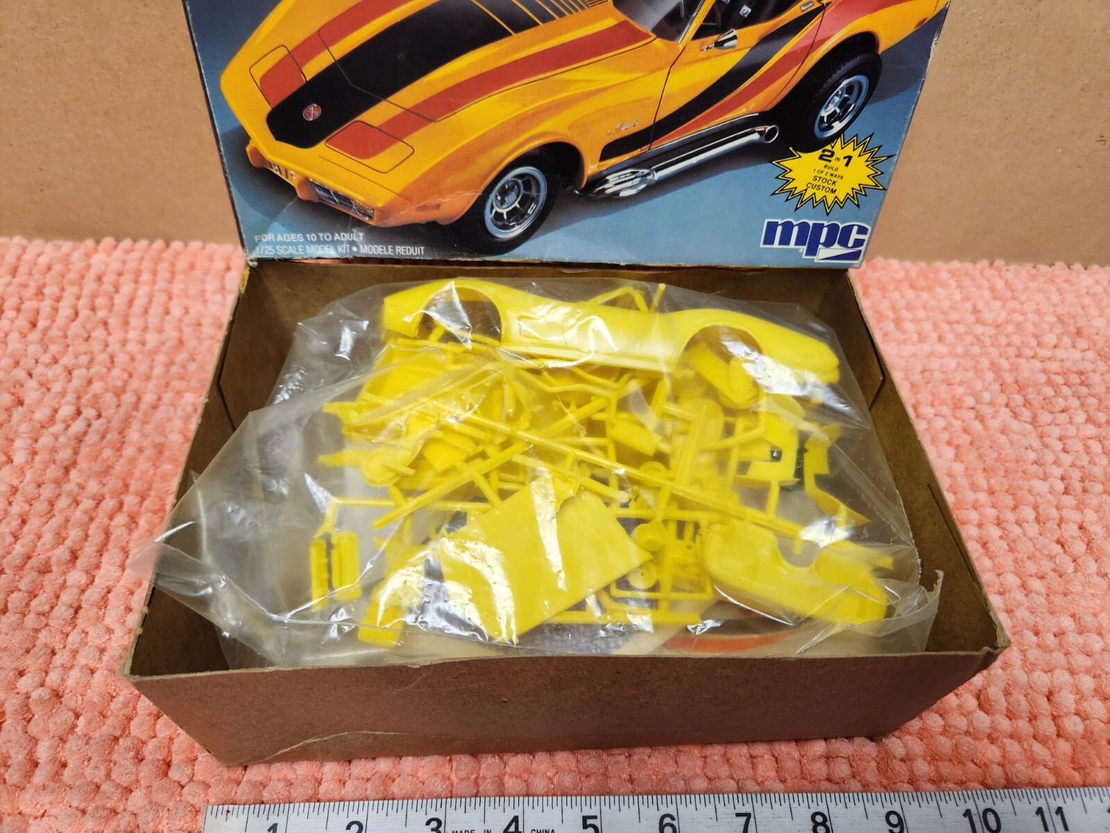 VINTAGE MPC 75 Corvette Convertible Model Kit 1/25 #6360 VTG | eBay