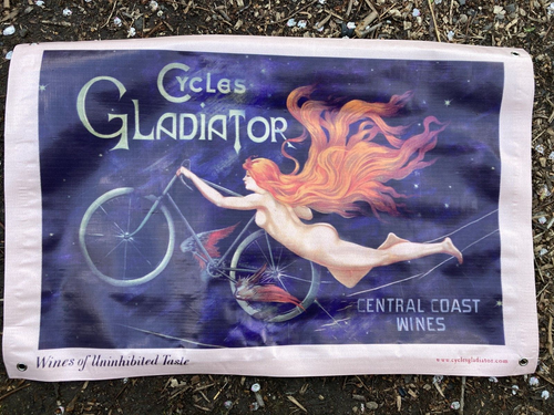 Cycles Gladiator Tarp Sign 23" x 35" Hanging Poster | eBay