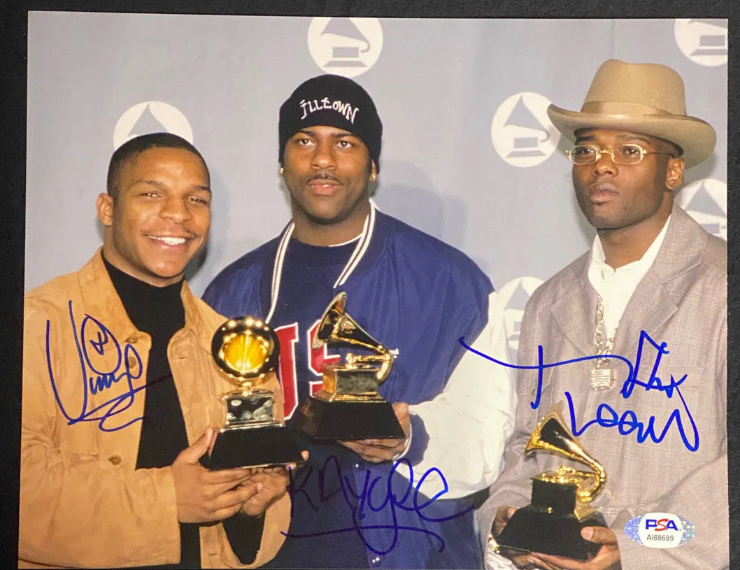 Naughty By Nature Vin Rock Treach Rapper OPP Signed Auto 8x10 Photo ...