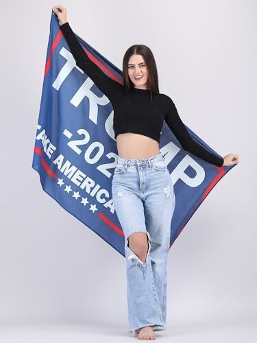 Trump Flag 2024 - Take America Back Again - 100% Cotton - Made in Light ...