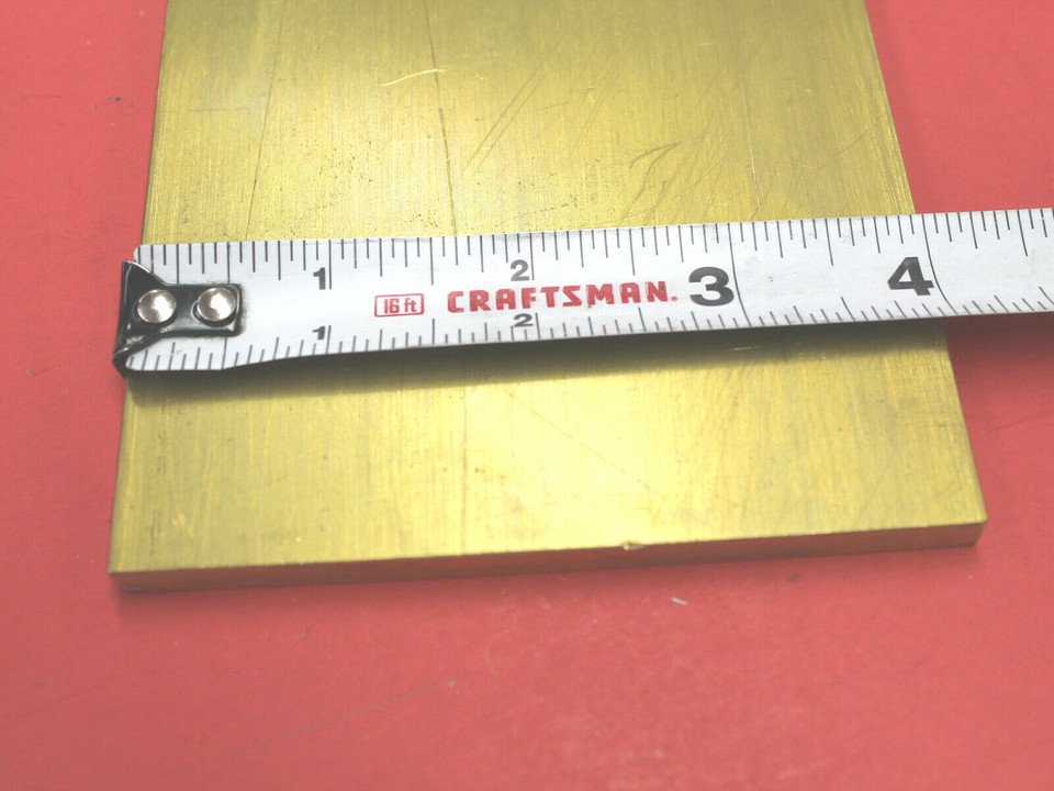 1/4" x 4" C360 BRASS FLAT BAR 14" long Solid Mill Stock H02 Half Hard ...