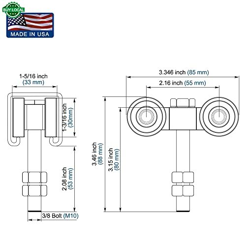 4 Wheel Trolley Assembly Stable Welded Roller Trolley M10 Bolt For Use ...